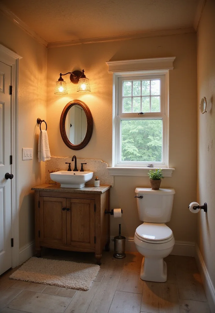 12 Small Country Bathroom Ideas for Cozy Rustic Charm - Hyggenza