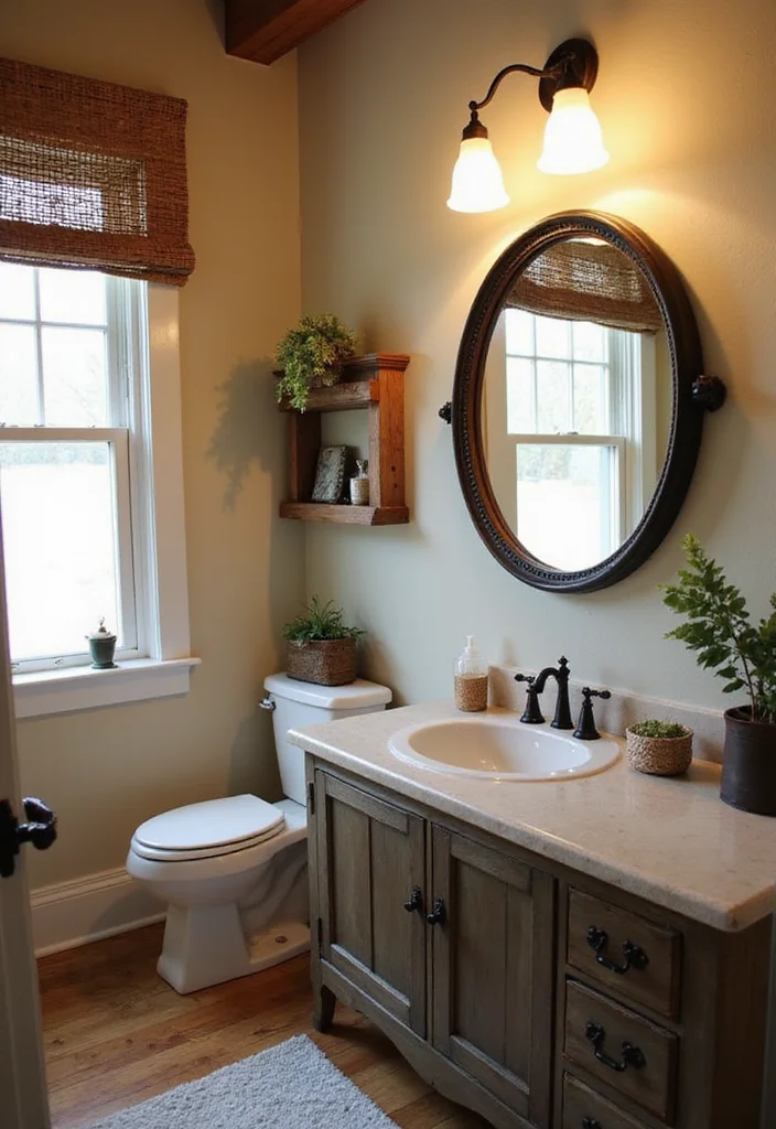 12 Small Country Bathroom Ideas for Cozy Rustic Charm - Hyggenza